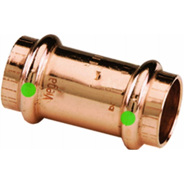 Viega 78057 ProPress Zero Lead Copper Coupling with Stop 1-Inch P x P ...
