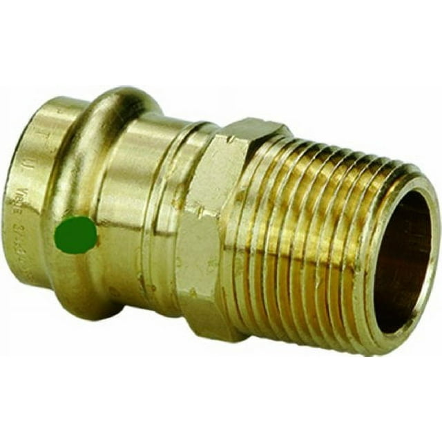 Viega 79215 ProPress Zero Lead Bronze Adapter with Male 1/2-Inch by 1/2-Inch P x Male NPT, 10 ...