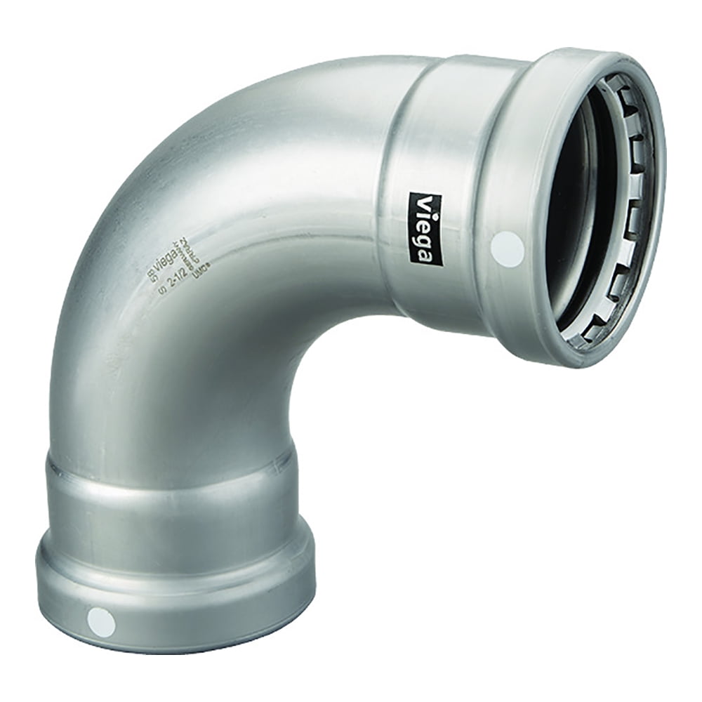 Viega MegaPress 3" 90° Carbon Steel Elbow w/FKM - Double Press ...