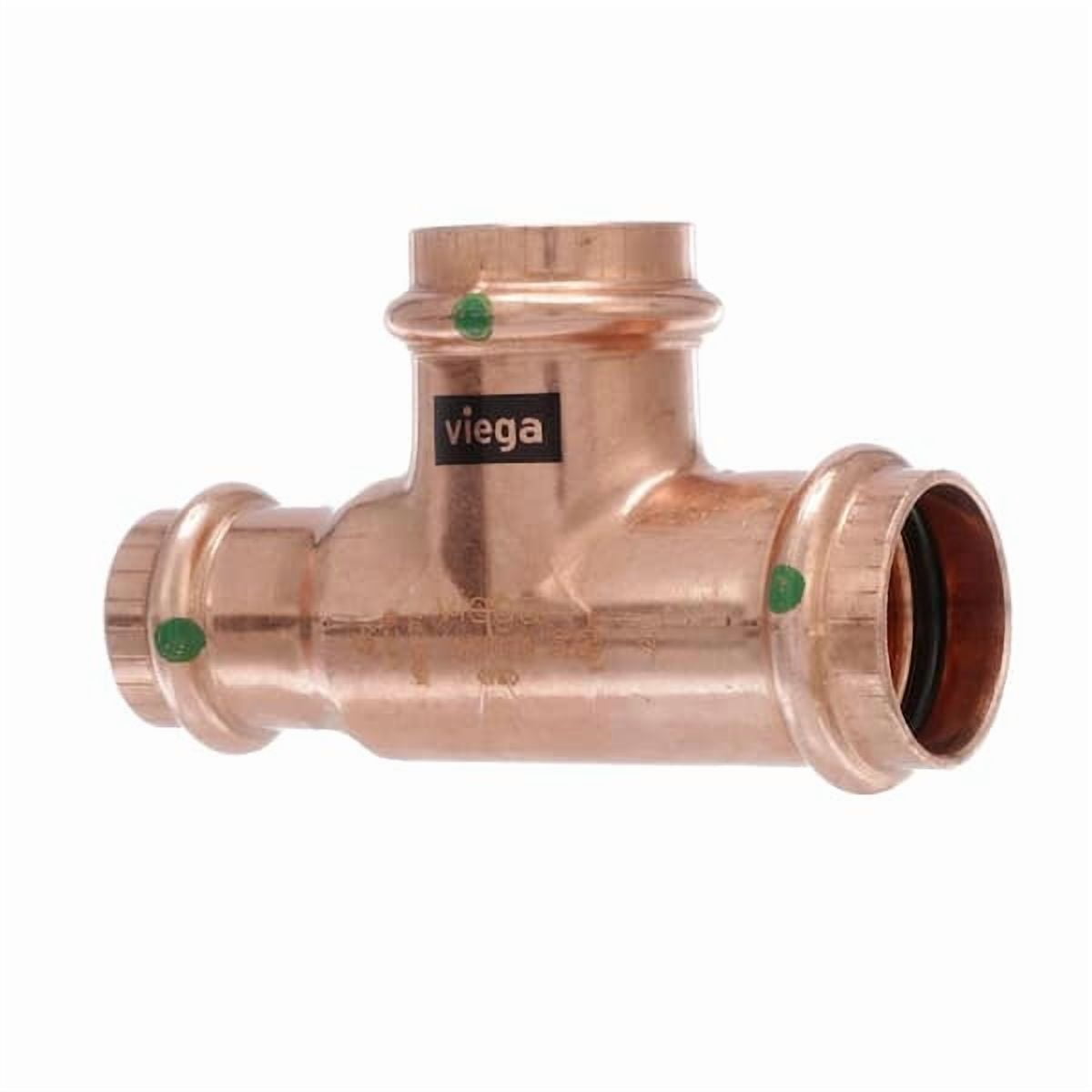 Viega ProPress 1 in. x 3/4 in. x 3/4 in. Press Copper Reducing Tee ...