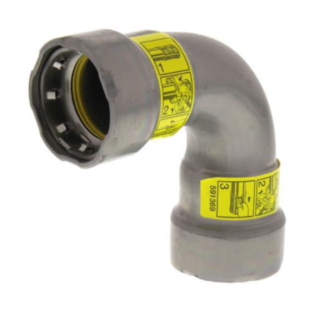 Viega QVG-25201 0.5 in. Elbow with 90 deg Steel, MegaPressG, Press x ...