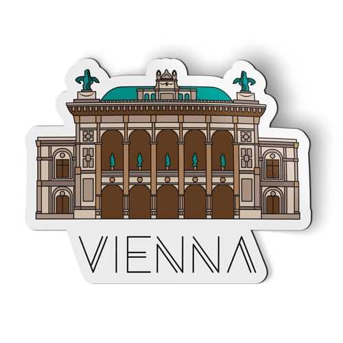Vienna Austria - 5" Magnet for Car Locker Refrigerator - Walmart.com