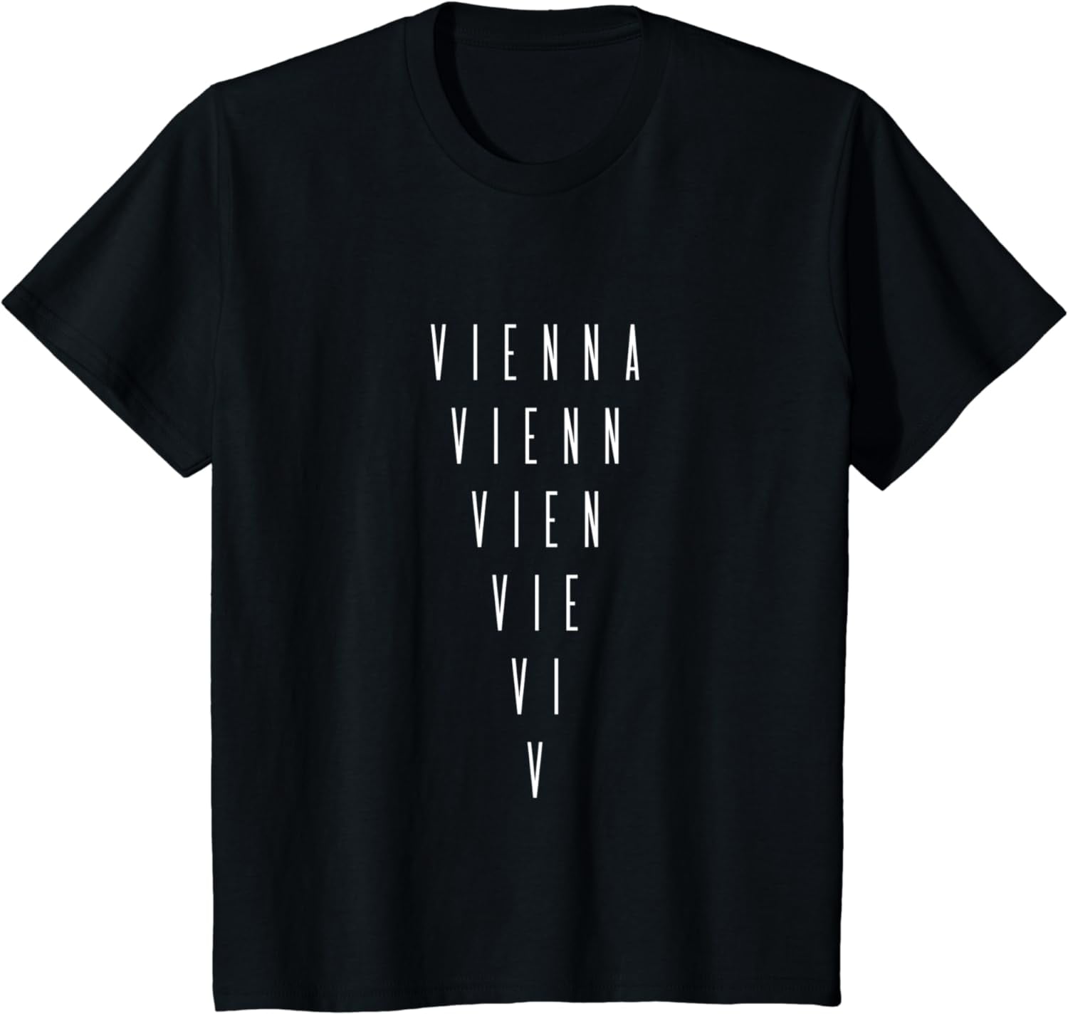Vienna Inverted Triangle Word Art - Unique Austria Souvenir T-Shirt - Walmart.com