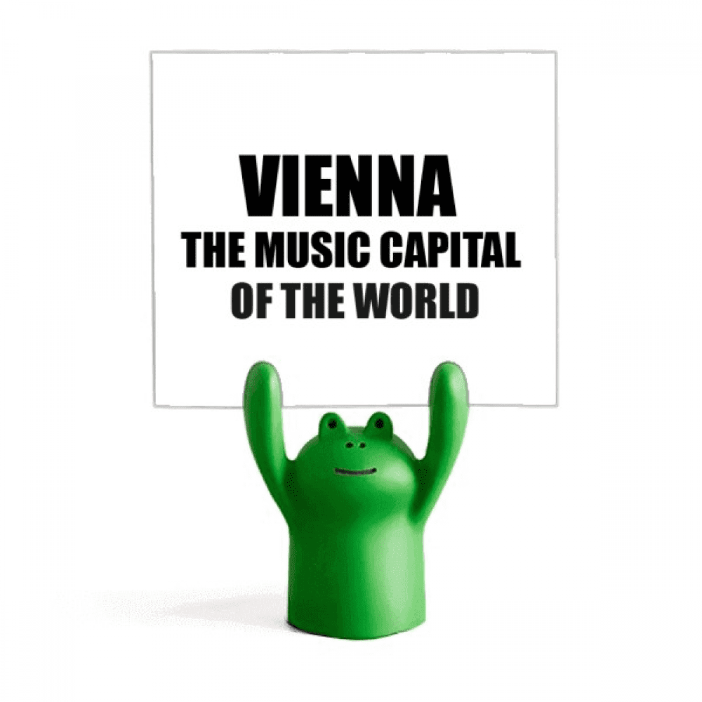 Vienna Music Capital Of The World Memo Holder Cartoon Animal Frog Stand ...