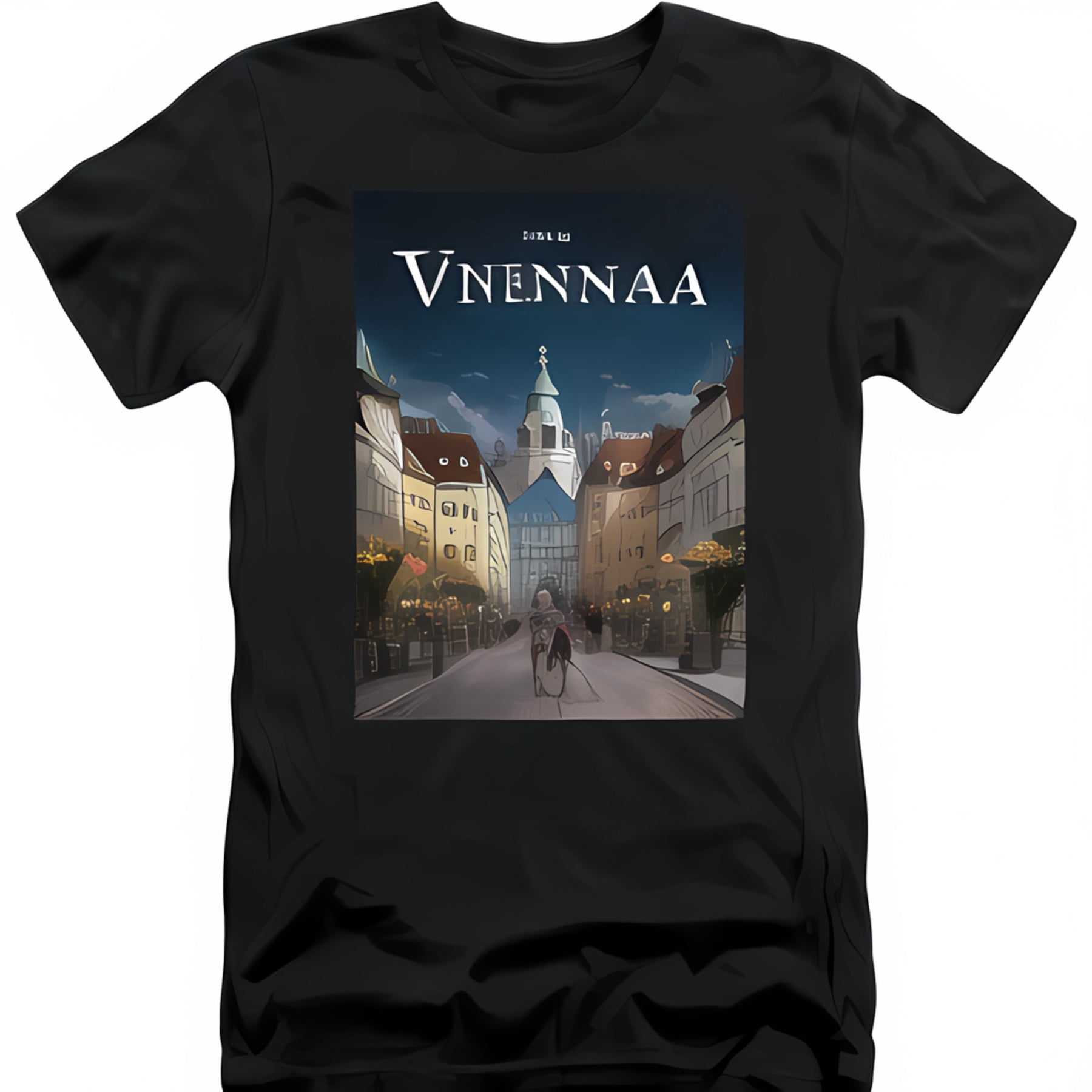 Vienna Nights: IANA VEN$( Black T-Shirt featuring a stunning ...