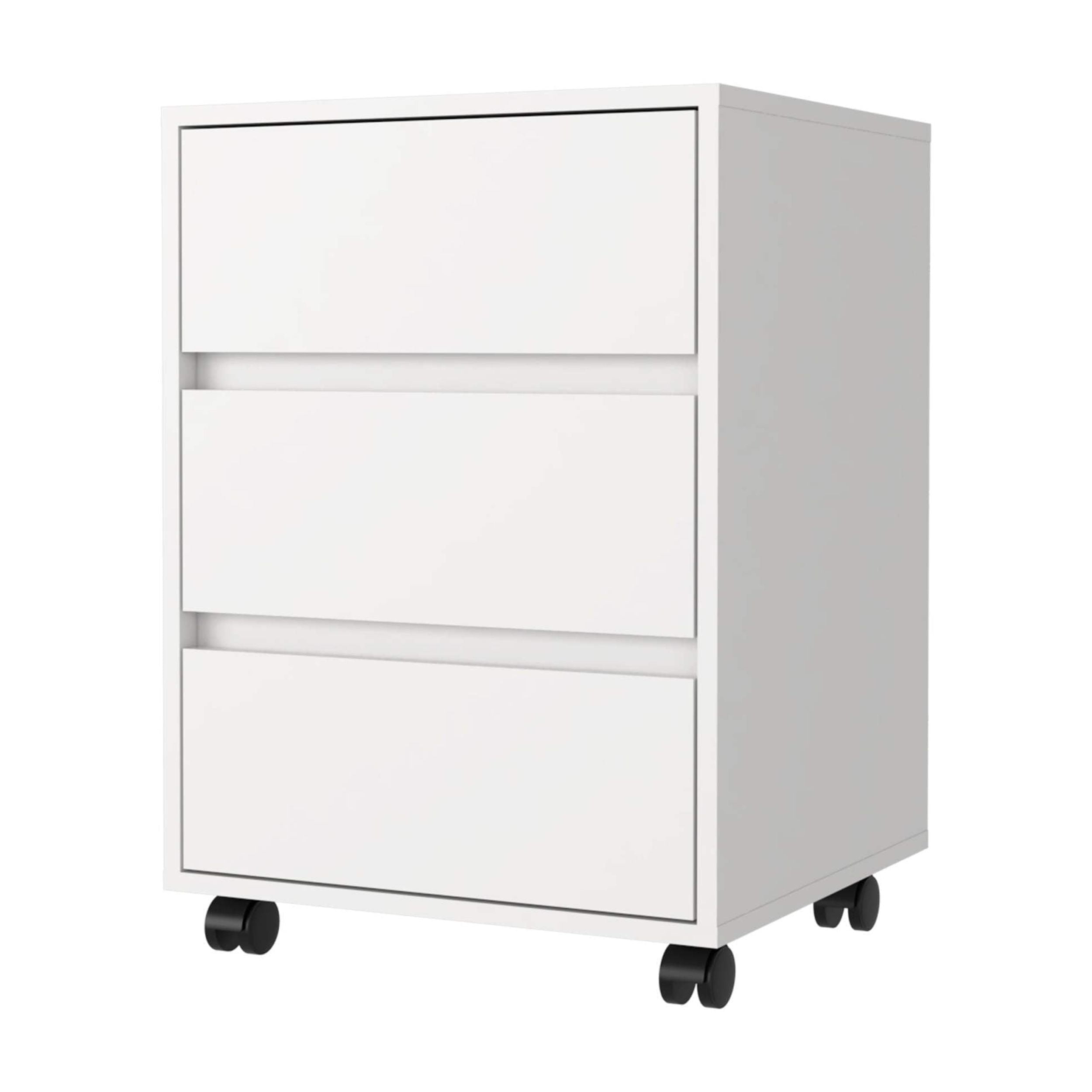 Vienna Nightstand, Shelves, Hairpin Legs White Mdf Engineered Wood ...