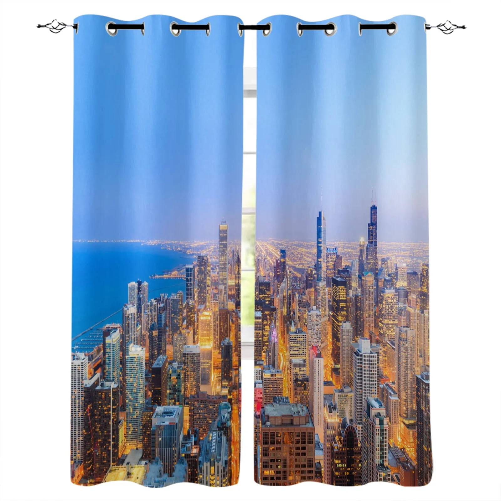 Vienna Scenery Bedroom Modern Window Curtain for Living Room Decoration ...