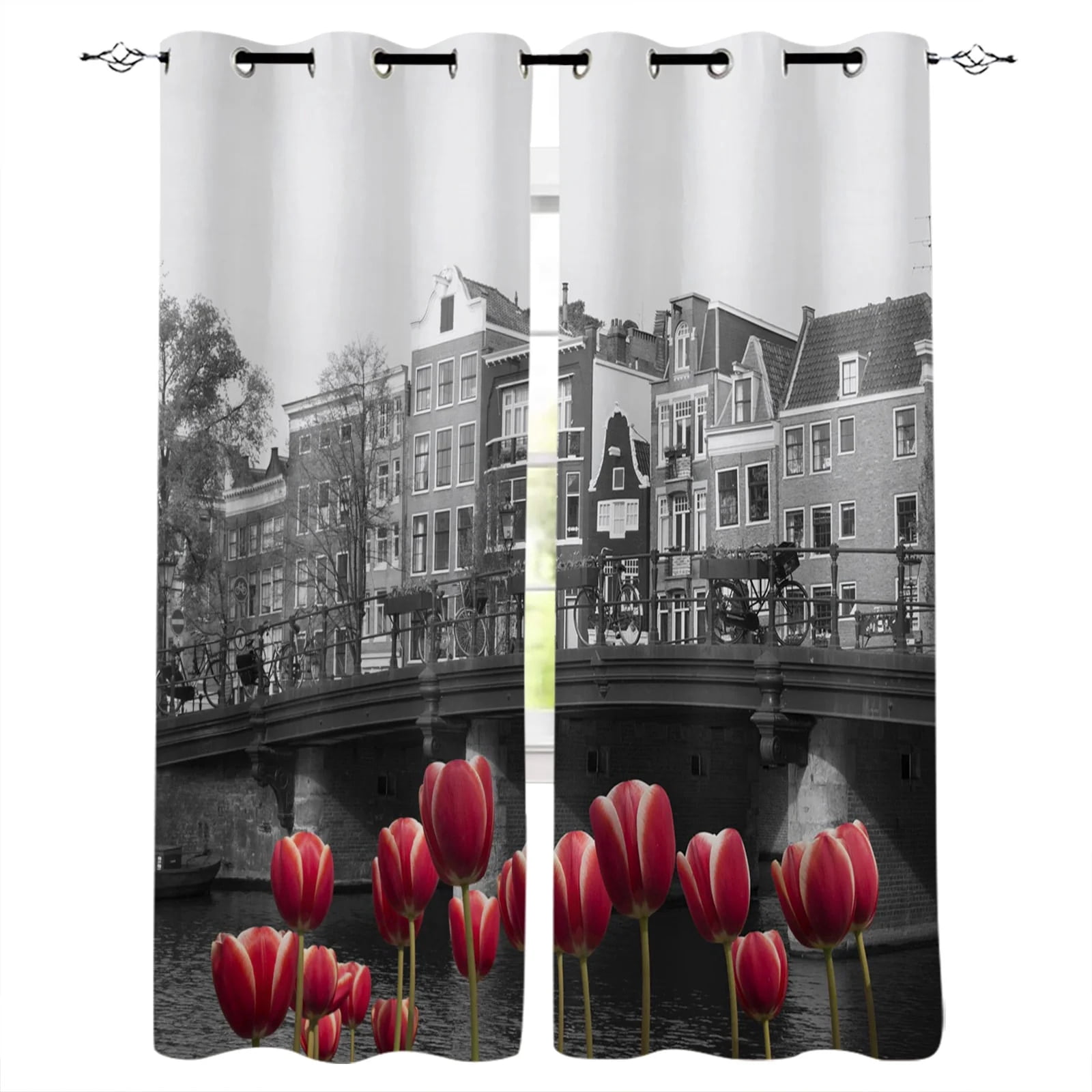 Vienna Scenery Bedroom Modern Window Curtain for Living Room Decoration ...