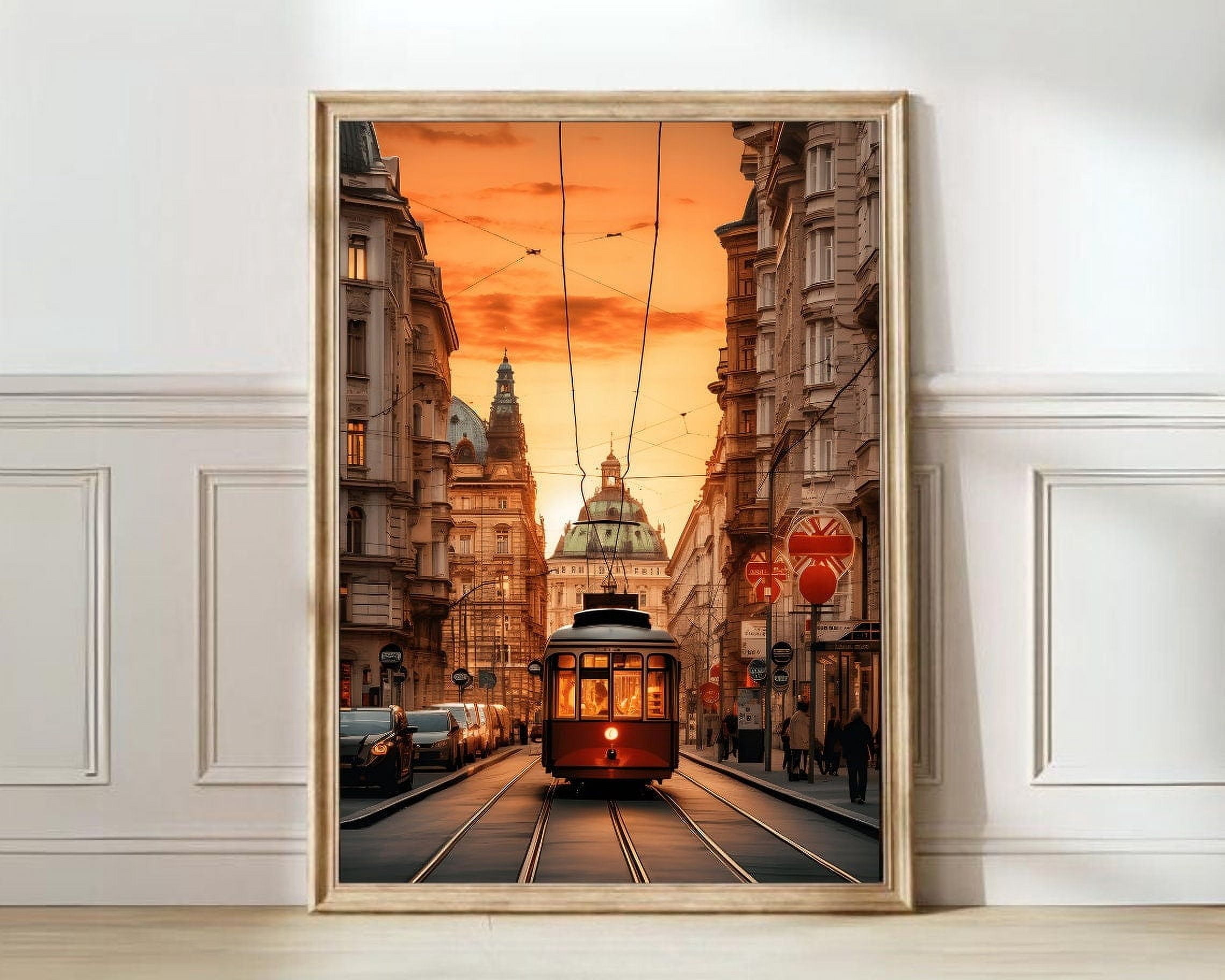 Vienna Travel Print Austria Wall Art UNFRAMED PAPER POSTER, Home Decor ...