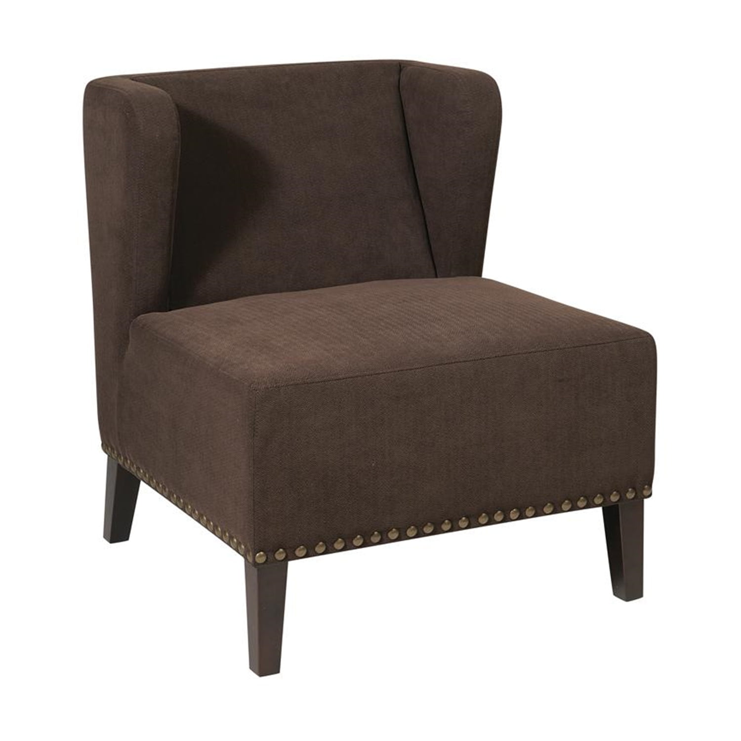 Vienna Wing Chair-Finish:Finesse Walnut - Walmart.com