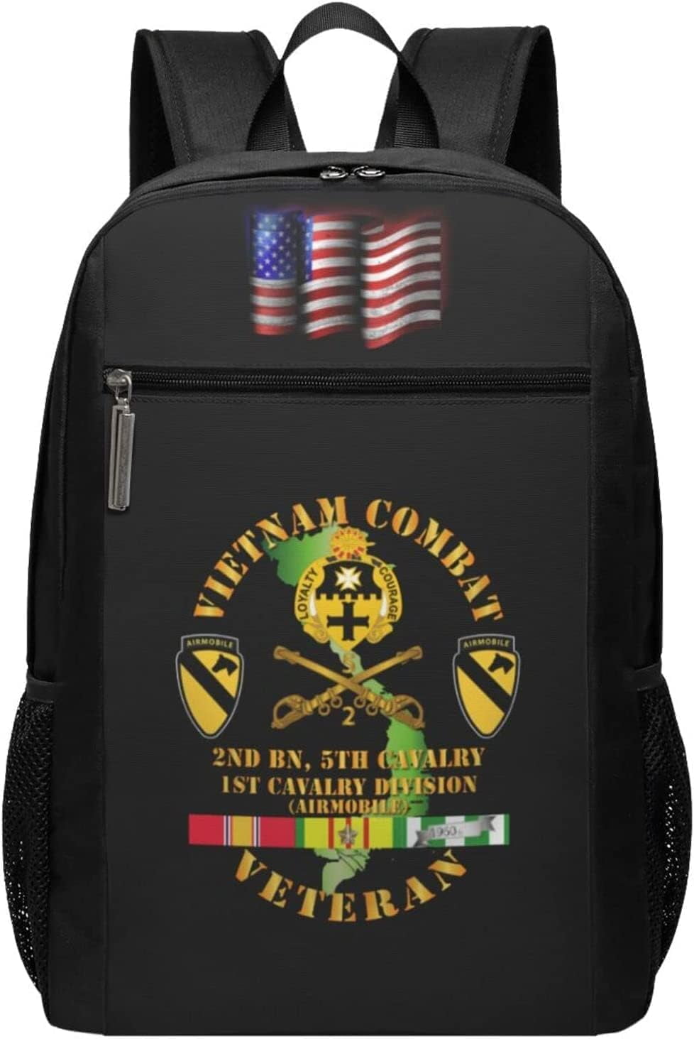Vietnam Combat Cavalry Veteran 5th Cav Backpack, School, Travel, Sport ...