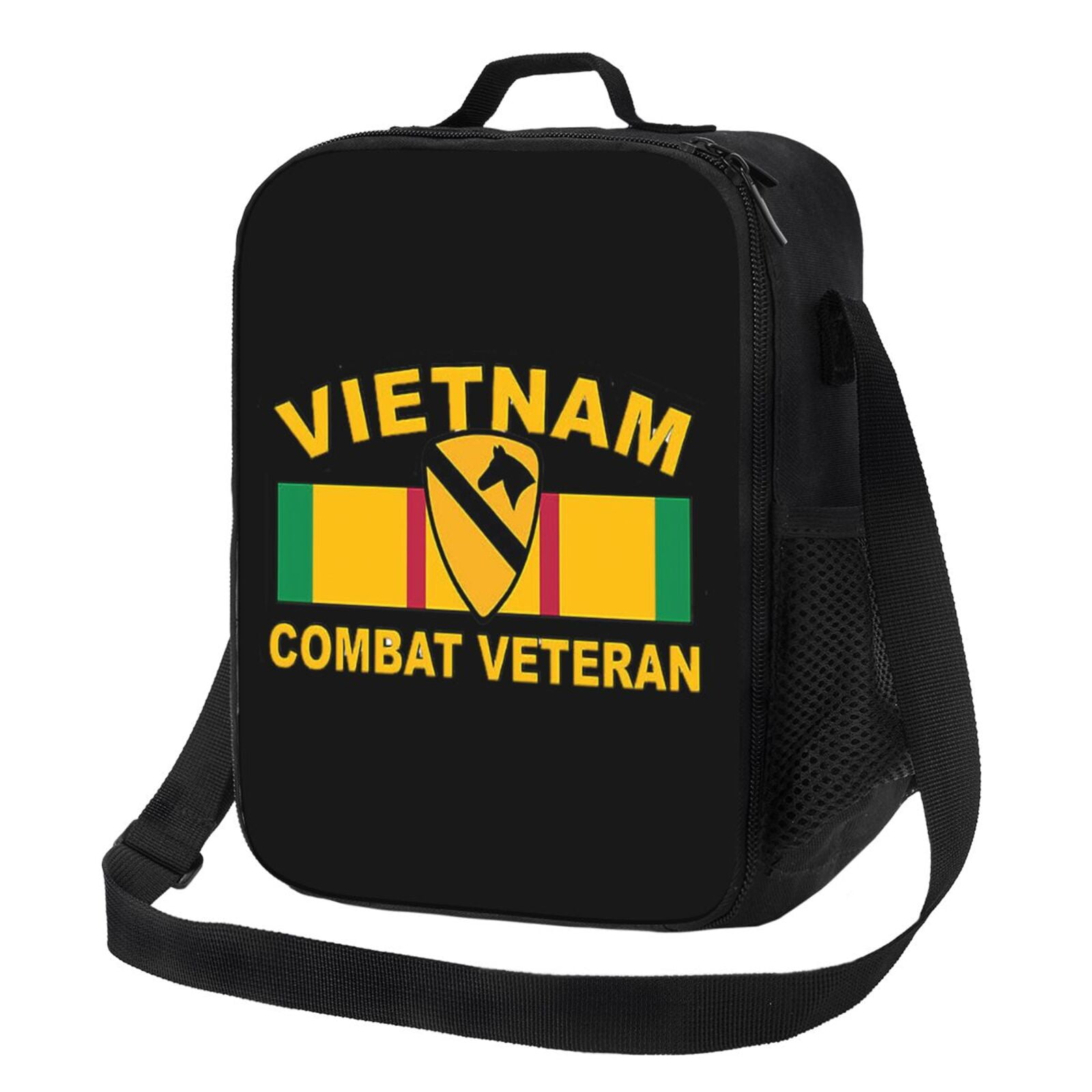 Vietnam Combat Veteran Lunch Bag for Man and Women, Reusable Insulated ...
