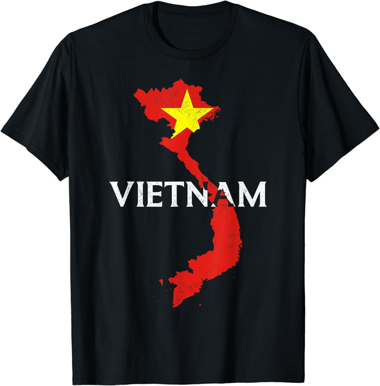 Vietnam Country Map Flag Proud Vietnamese Patriotic T-Shirt - Walmart.com