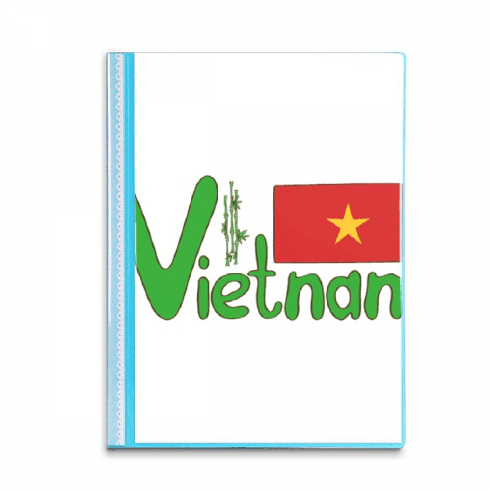 Vietnam National Flag Red Green Pattern Book Sheet Protectors Portfolio ...