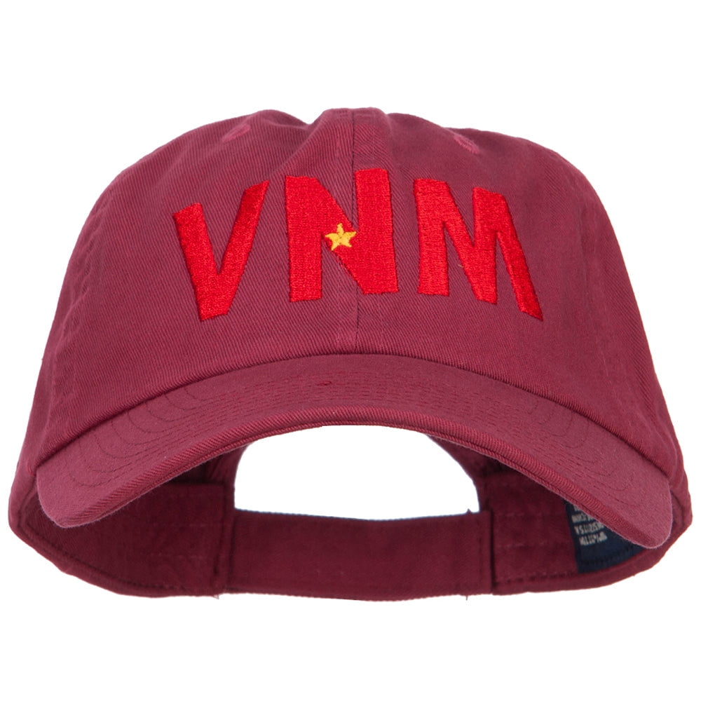 Vietnam VNA Flag Embroidered Low Profile Cap - Wine OSFM - Walmart.com