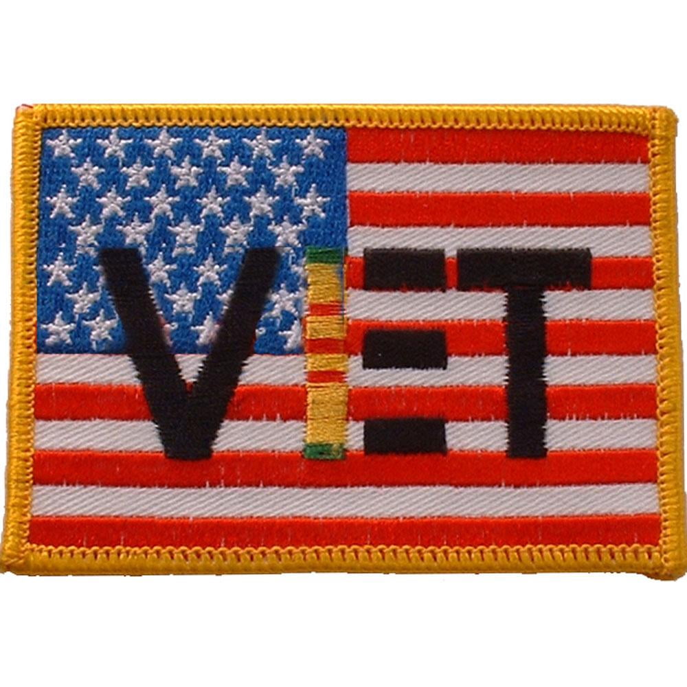 Vietnam Vet American Flag Patch 3" - Walmart.com