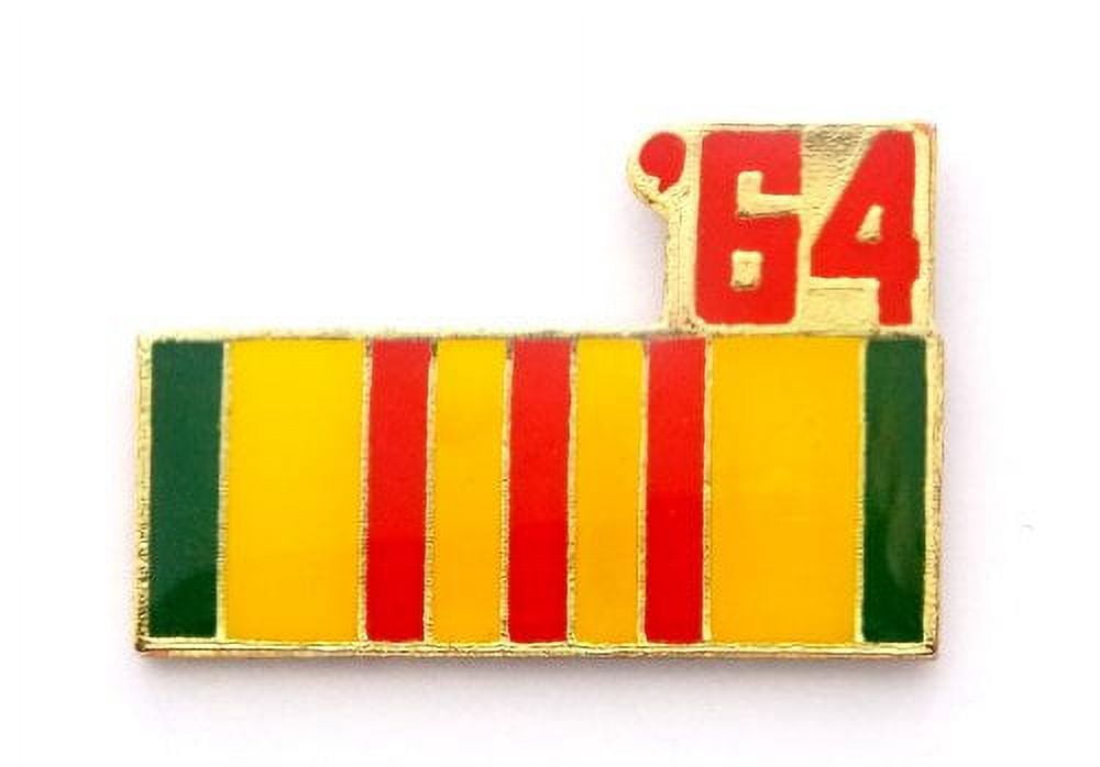 Vietnam Veteran 1964 Ribbon Lapel Hat Pin Marines Army Navy Air Force ...