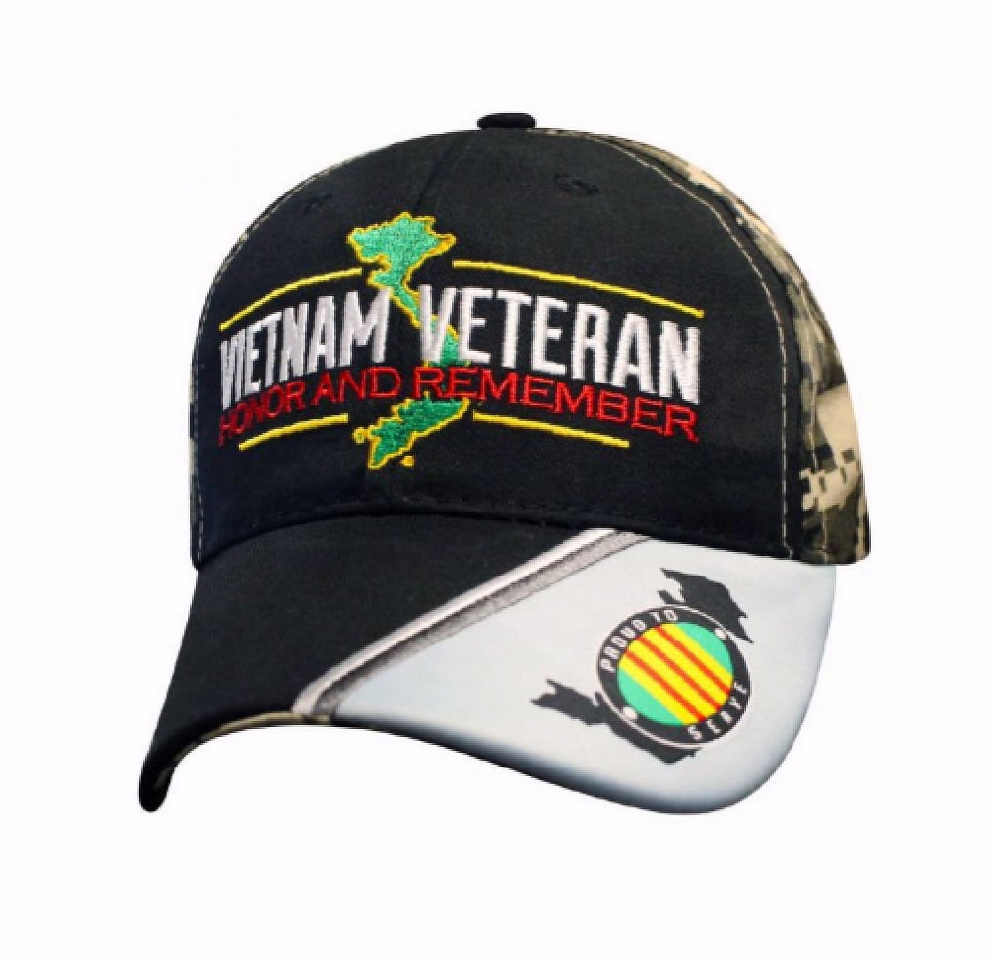 Vietnam Veteran Honor and Remember Digi Camo Cap Hat - Walmart.com
