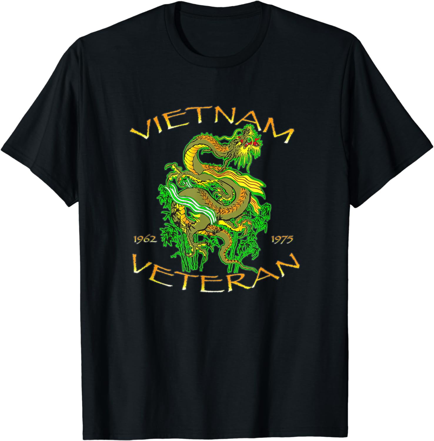 Vietnam Veteran Ribbons and Dragon T-Shirt - Walmart.com