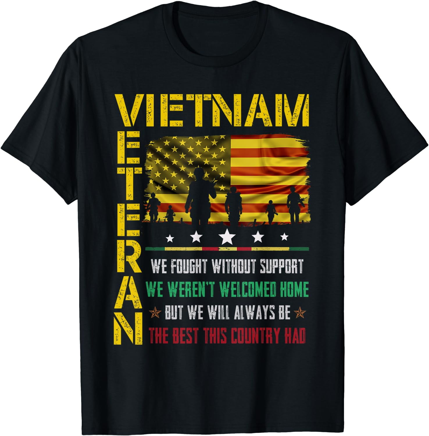 Vietnam Veteran We Fought Without Support We Weren鈥檛 Welcome T-Shirt ...