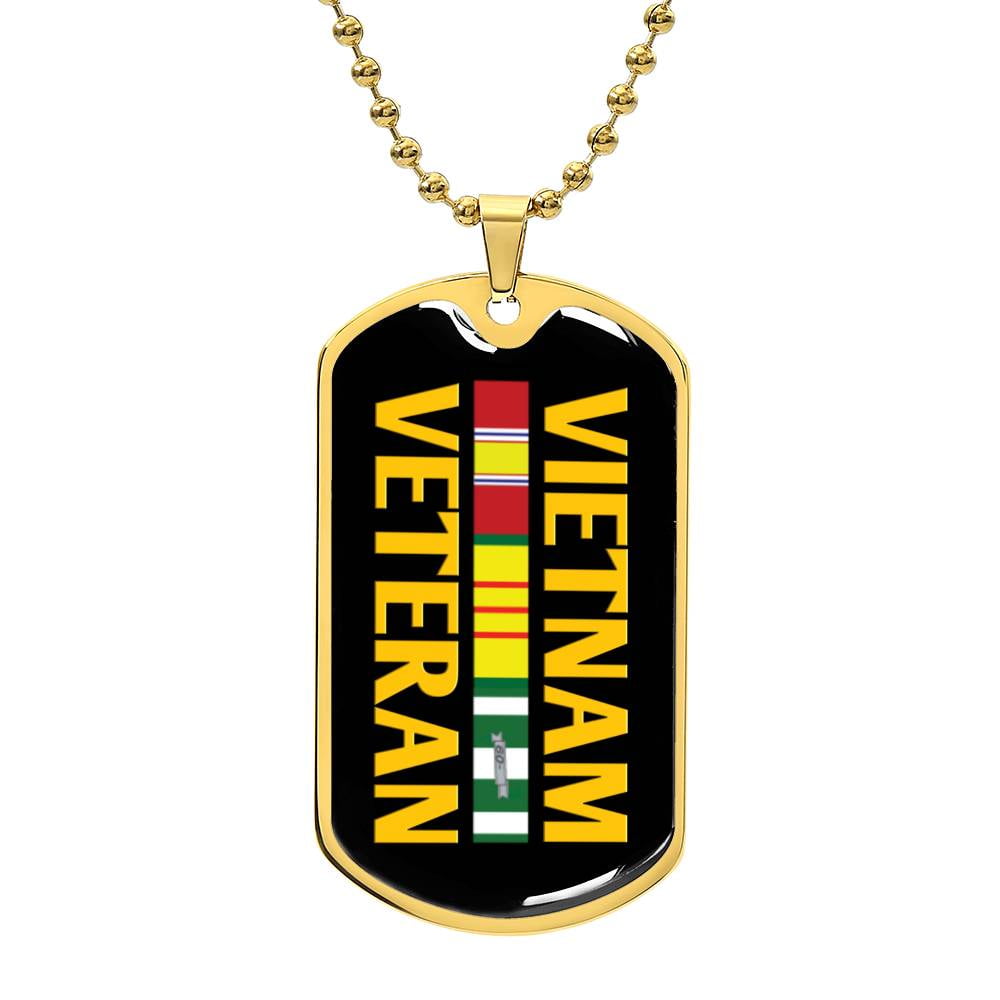 Vietnam Veteran dog tag - Graphic Military Dog Tag Necklace (Optional ...