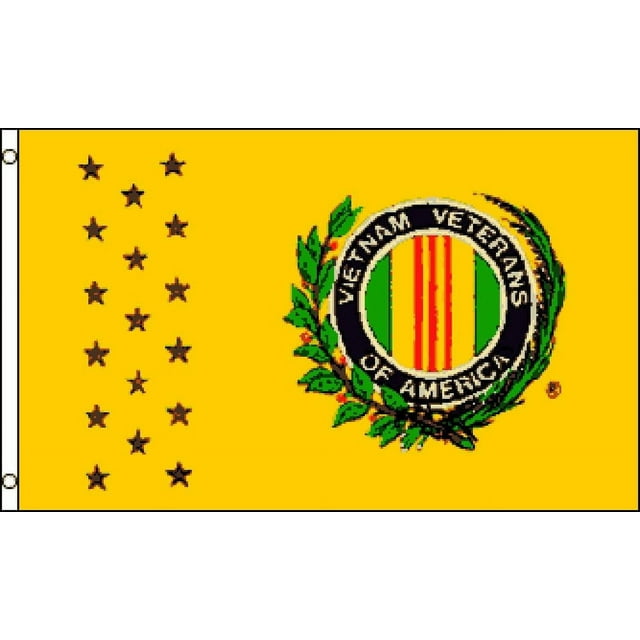 Vietnam War Veterans Flag (Yellow) 3X5 ft Poly - Walmart.com