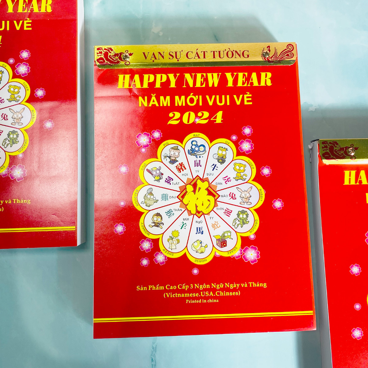 Vietnamese Chinese New Year Calendar 2025 Year of The Snake Calendar Tearable Daily Wall ...