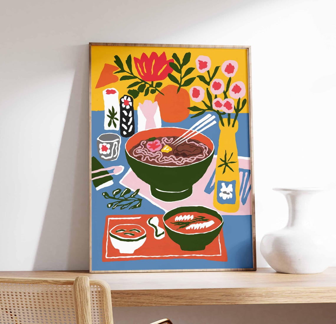 Vietnamese Food Poster, Pho Poster, Vietnam Print, Dinner Table Food ...