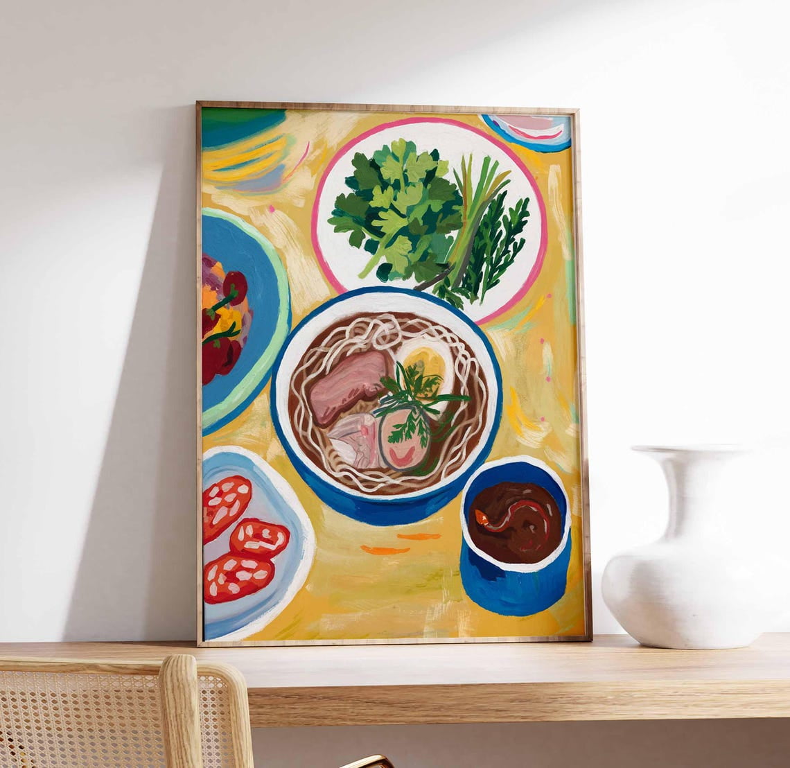 Vietnamese Food Poster, Pho Poster, Vietnam Print, Dinner Table Food ...