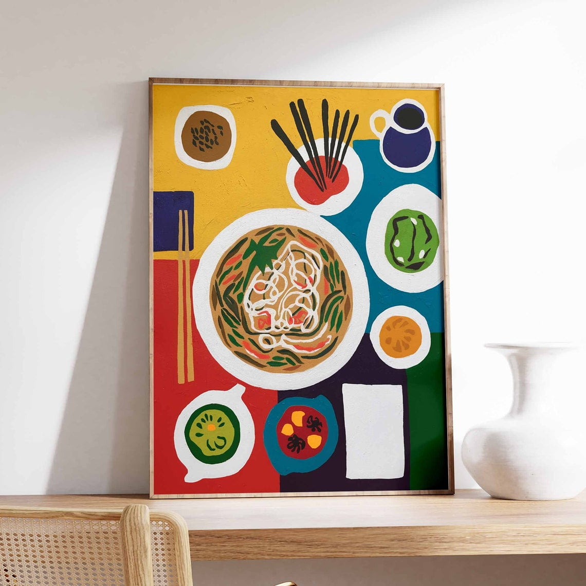 Vietnamese Food Poster, Pho Poster, Vietnam Print, Dinner Table Food ...