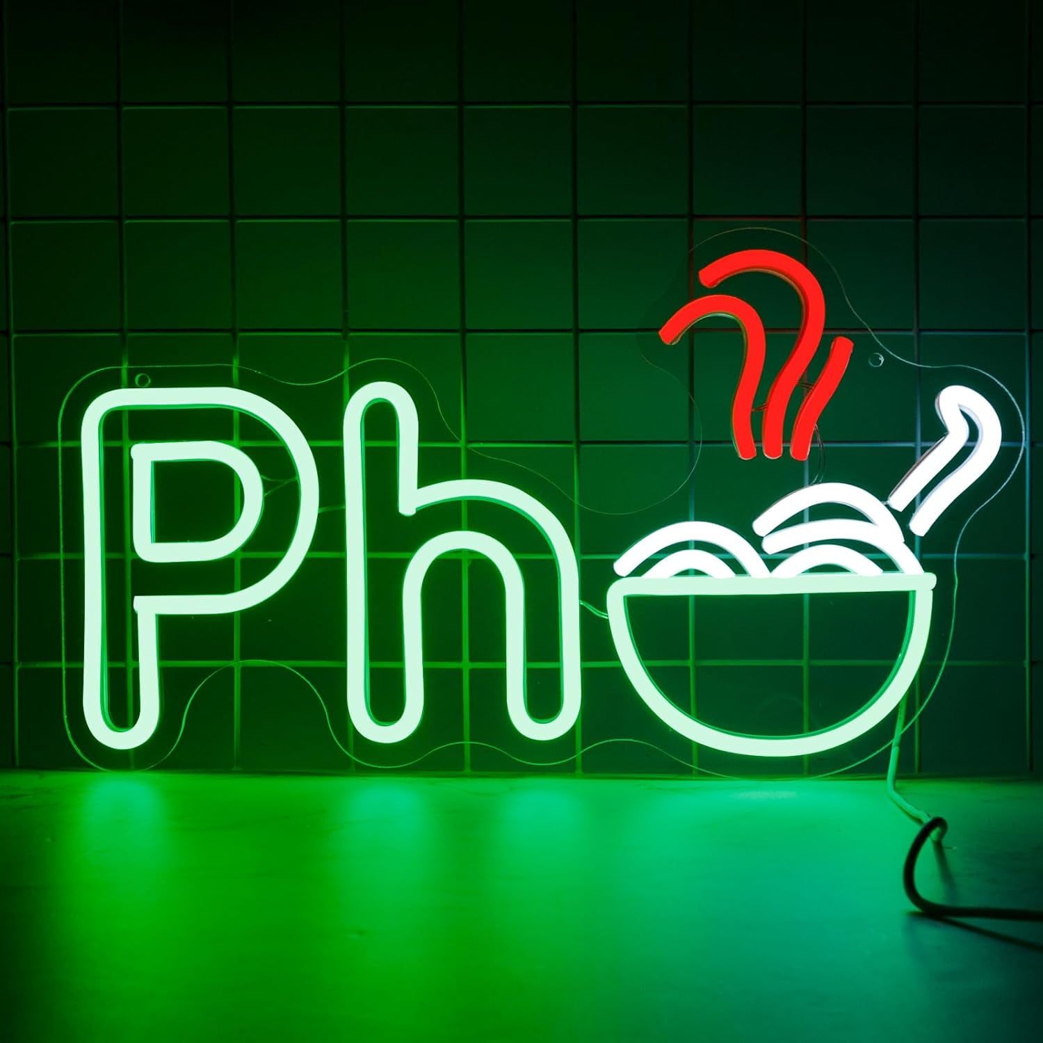 Vietnamese Pho Neon Sign, Pho Neon Signs for Wall Decor, Dimmable Led ...