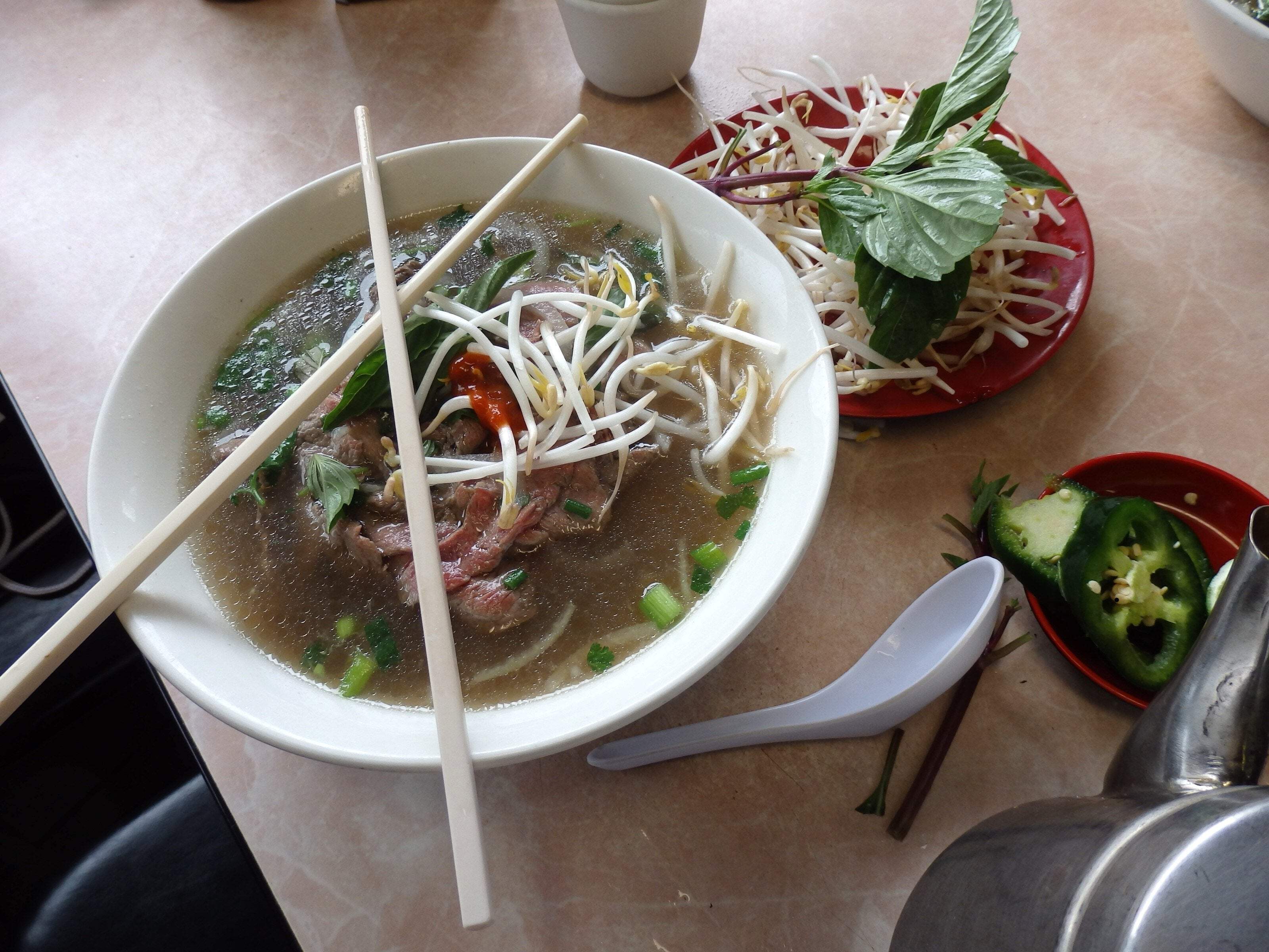 Vietnamese Pho Soup Chopsticks Glossy Poster Picture Photo Print Banner ...