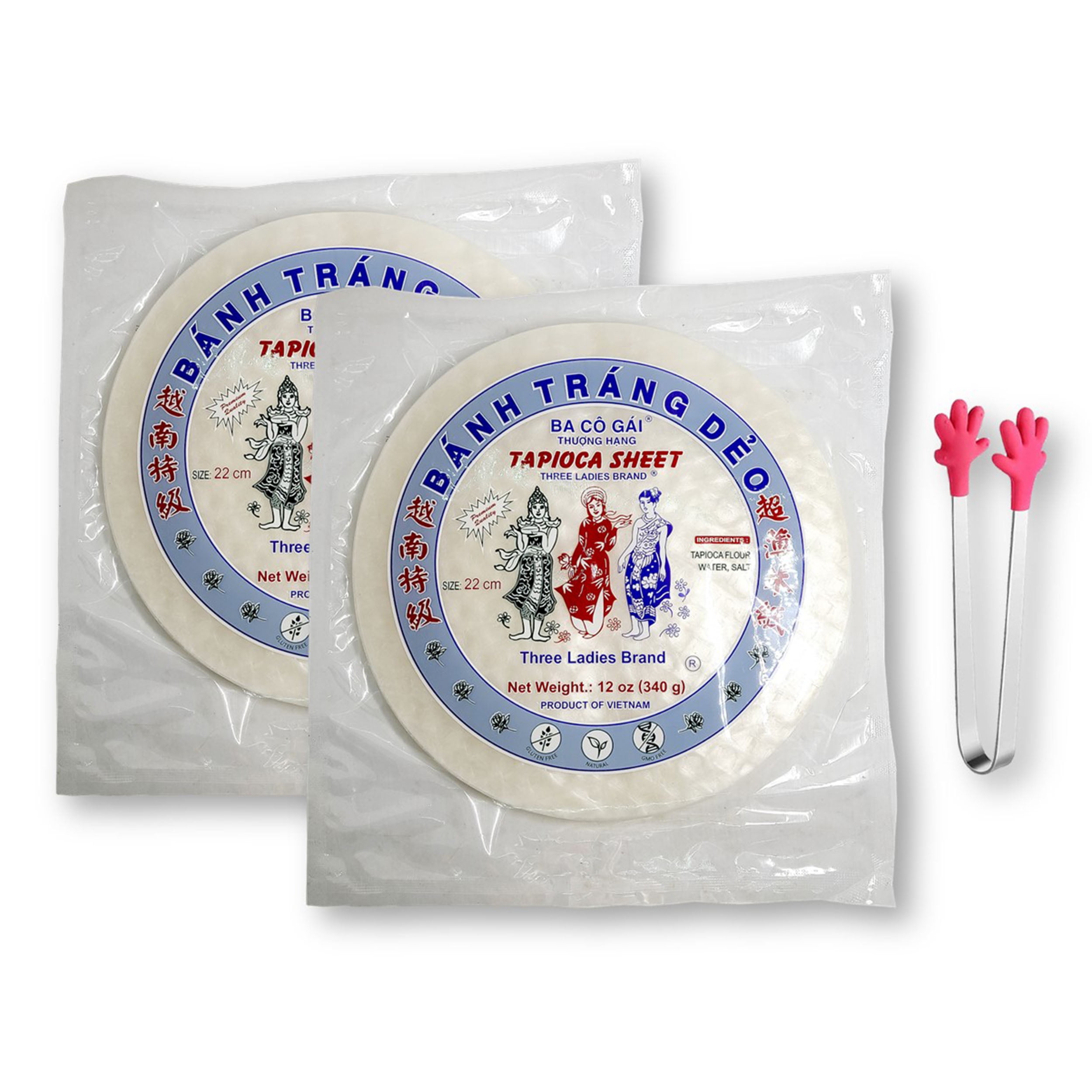 Vietnamese Spring Roll Tapioca Sheet Banh Trang Deo Wrappers by Three ...