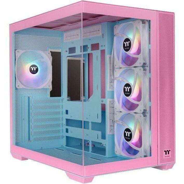 Thermaltake View 380 TG ARGB Bubble Pink Mid Tower Chassis - Mid-tower ...