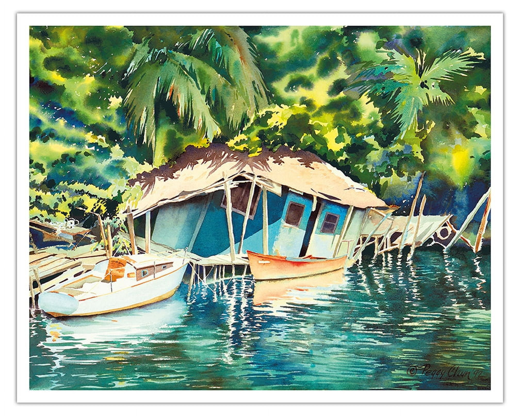 View from Anahulu Bridge - Hale‘iwa Hawaii - Rainbow Bridge - From an ...