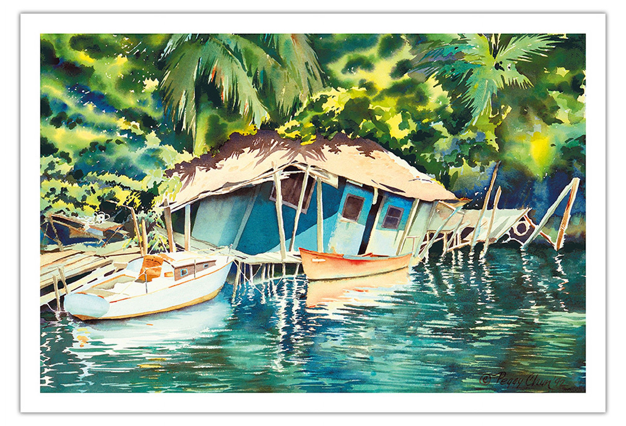 View from Anahulu Bridge - Hale‘iwa Hawaii - Rainbow Bridge - From an ...