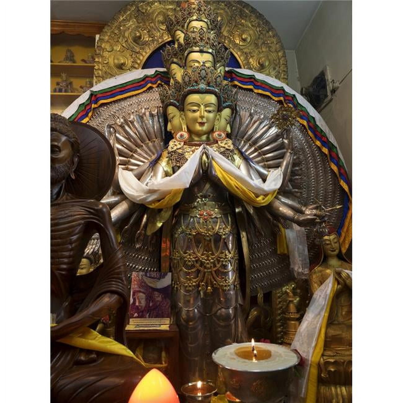 View of Avalokiteshvara, Bodhisattva of Compassion Patron Deity of ...