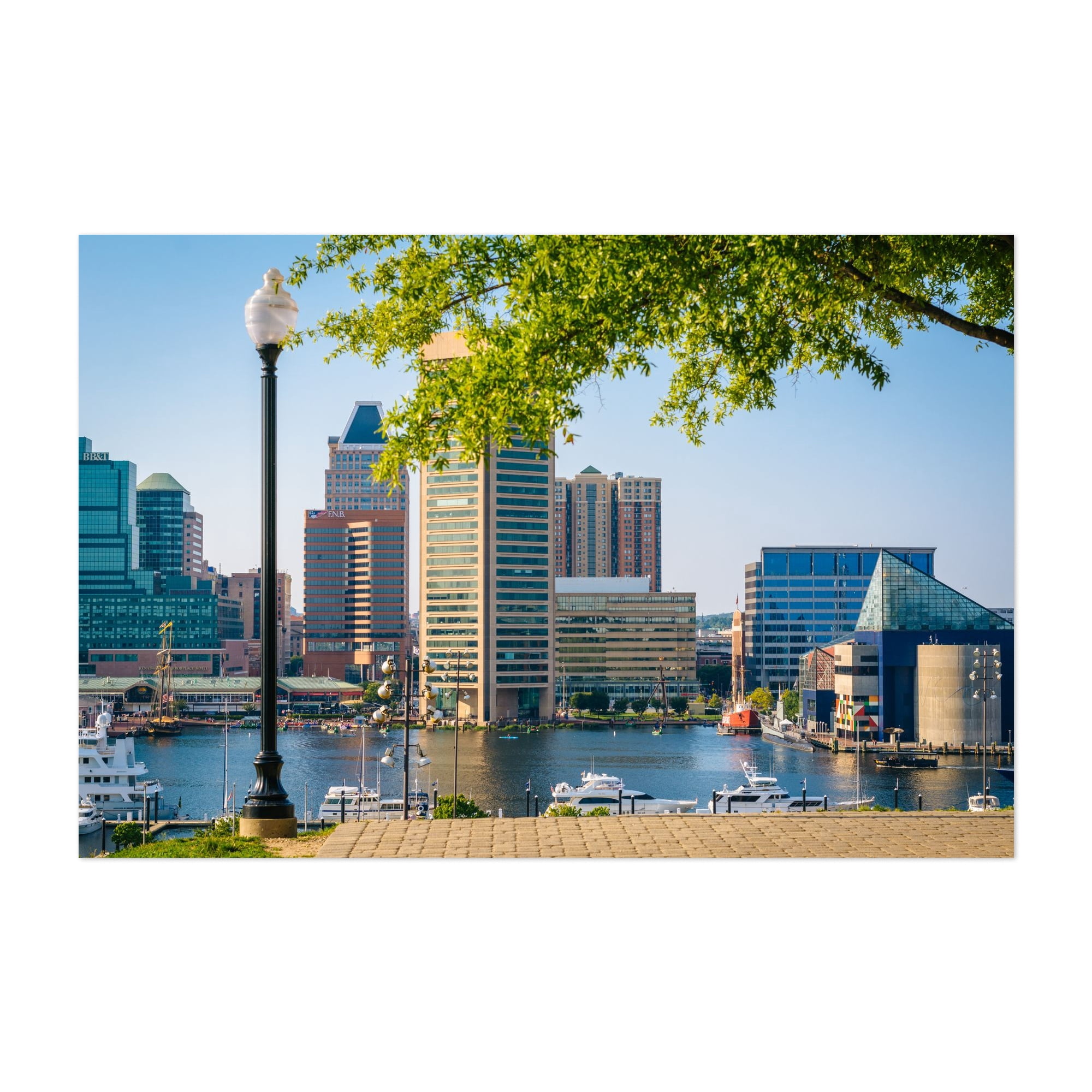 View of the Inner Harbor - Baltimore Maryland Photography Cityscape ...