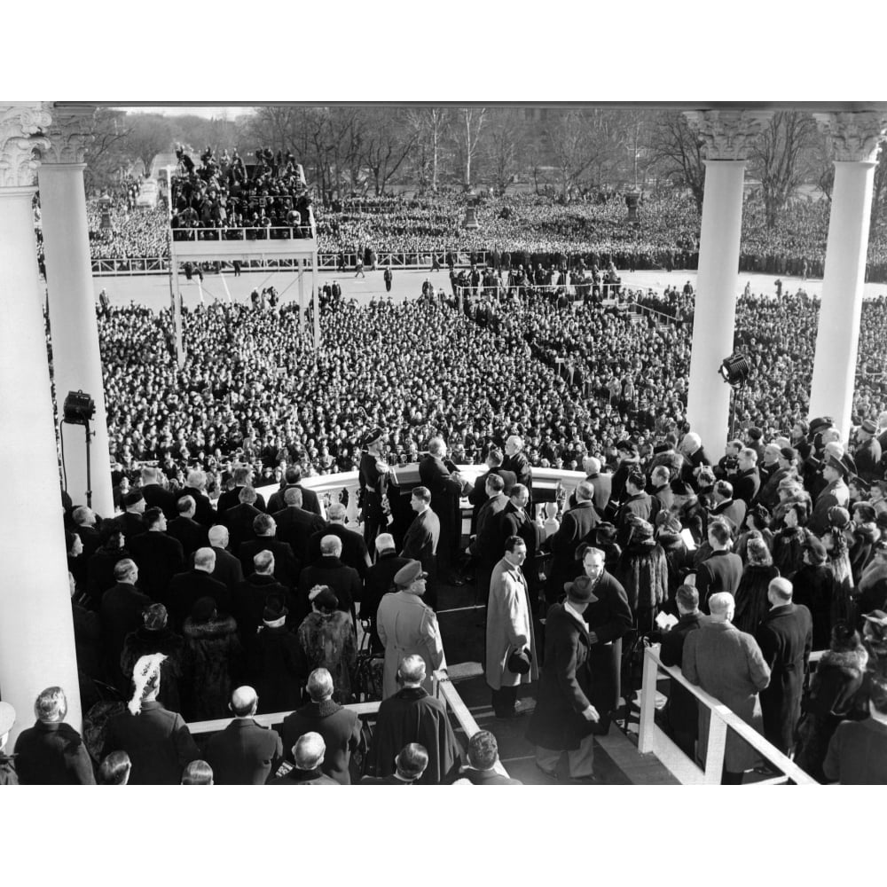 View Into The Crowds As President Franklin Roosevelt Took His Third ...