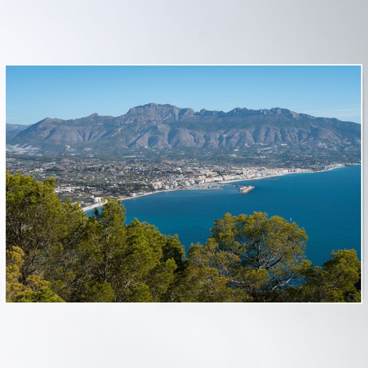 View Of Altea And The Sierra De Bernia Mountain Range, Costa Blanca ...