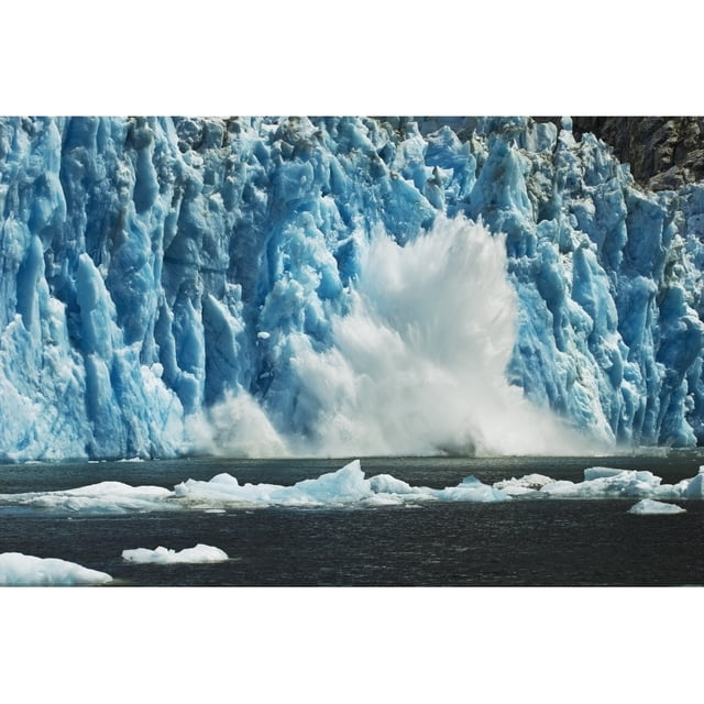 View Of Dawes Glacier Calving Tracy Arm- Fords Terror National ...