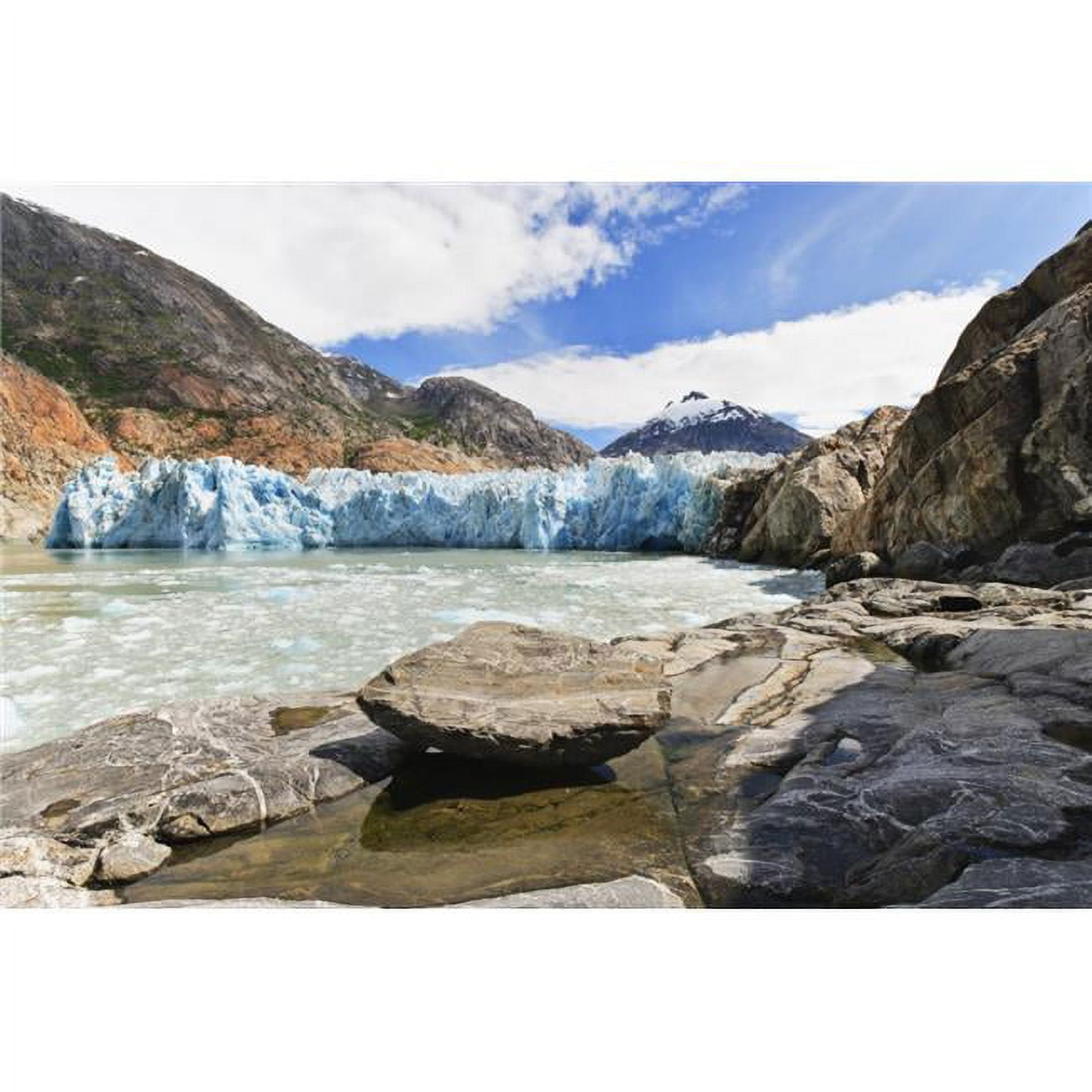 View Of Dawes Glacier From The Cliffs In Endicott Arm In The Inside ...