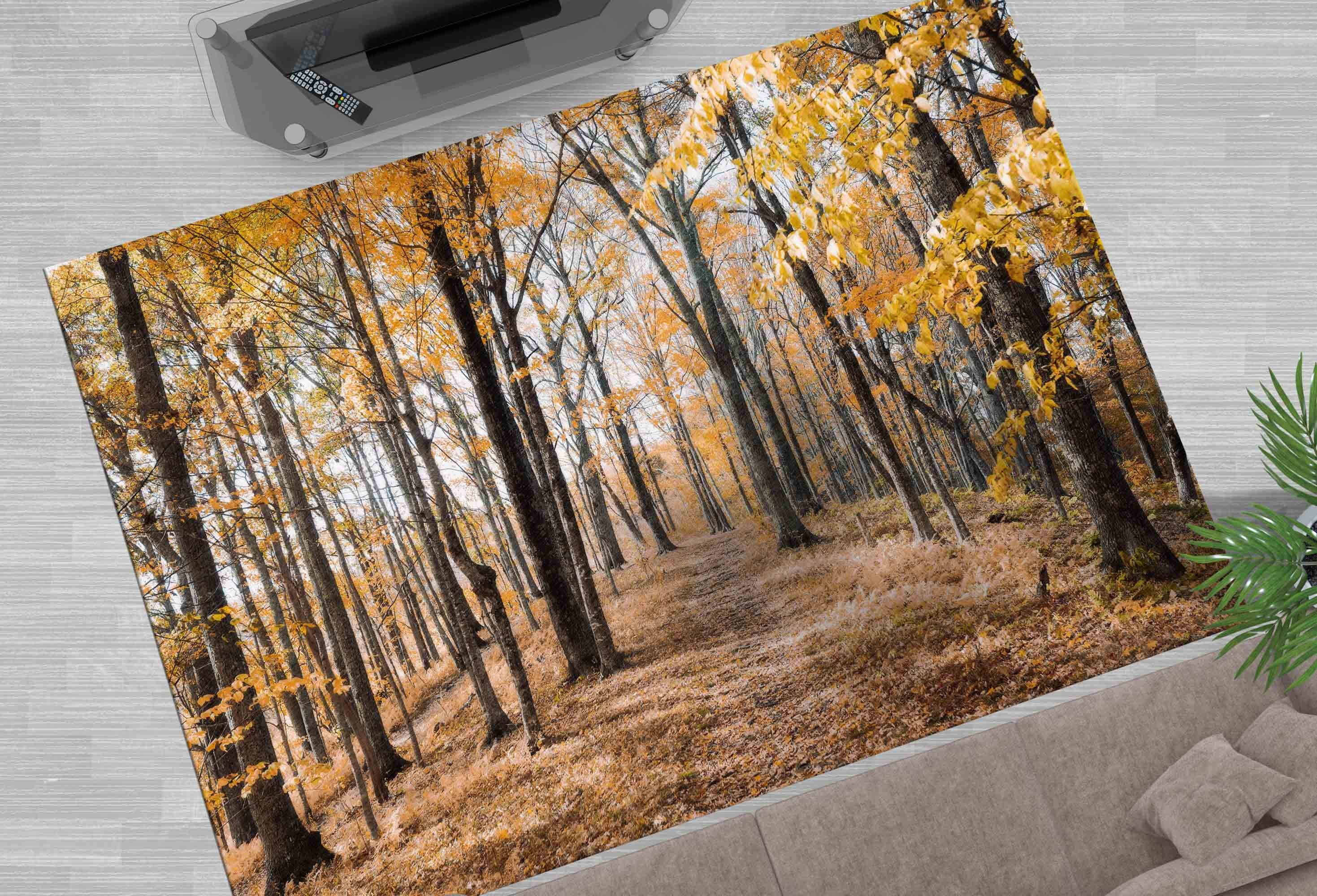 View Rugs, Large Rug, Autumn Landscape Rug, Autumn Leaves Rugs, Customs ...