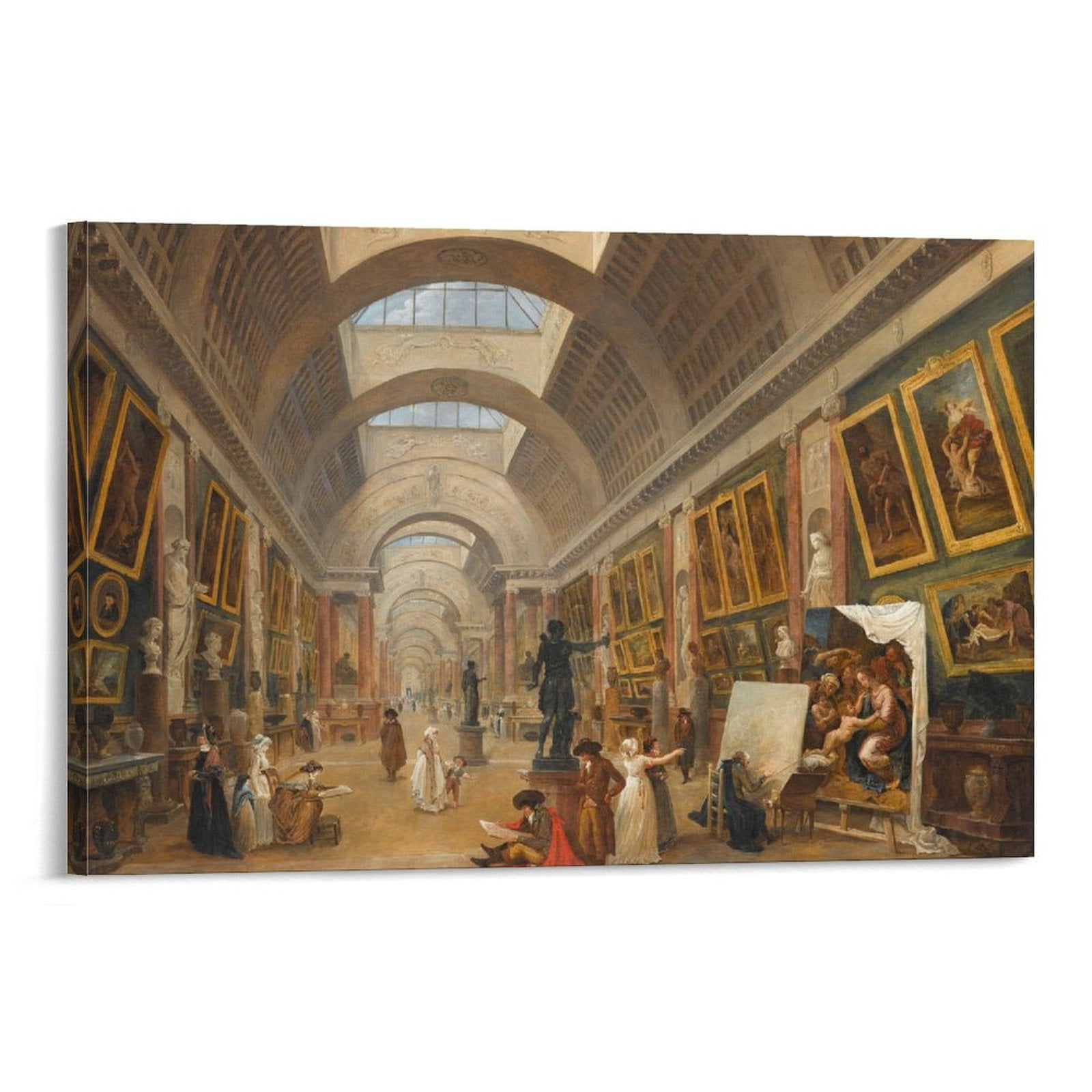 View of The Grand Gallery of The Louvre Marius Hubert Robert Painter ...