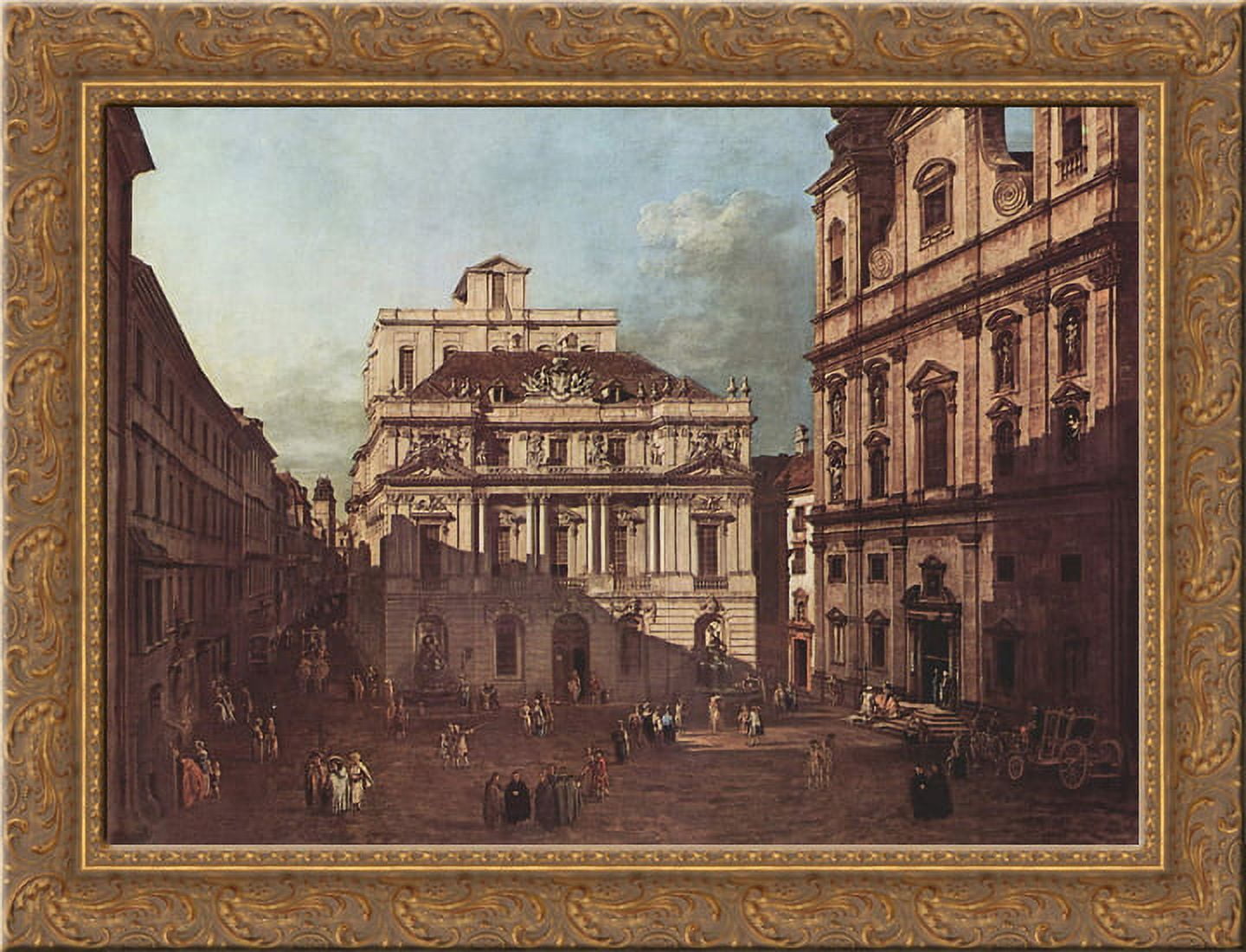 View of Vienna, square in front of the university, seen from the ...