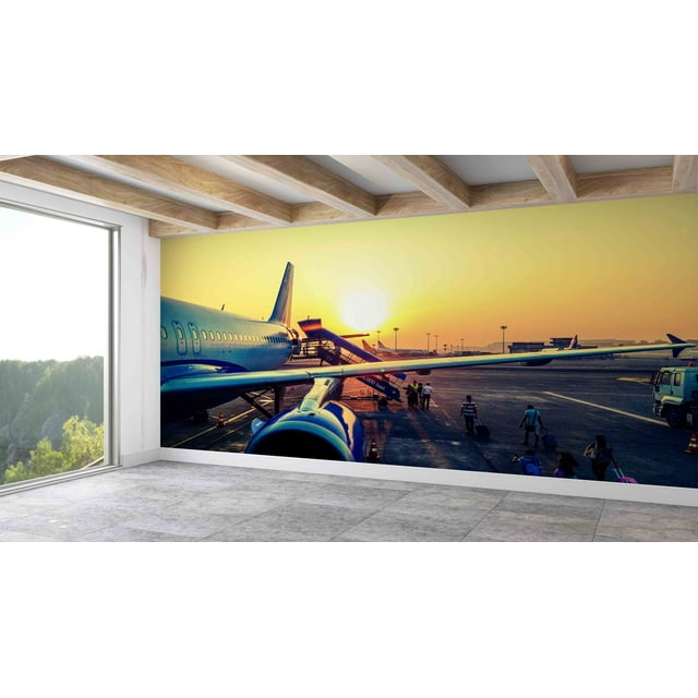 View Wall Art, Modern Wallpaper, Airport Wall Mural, Bright Wallpaper ...