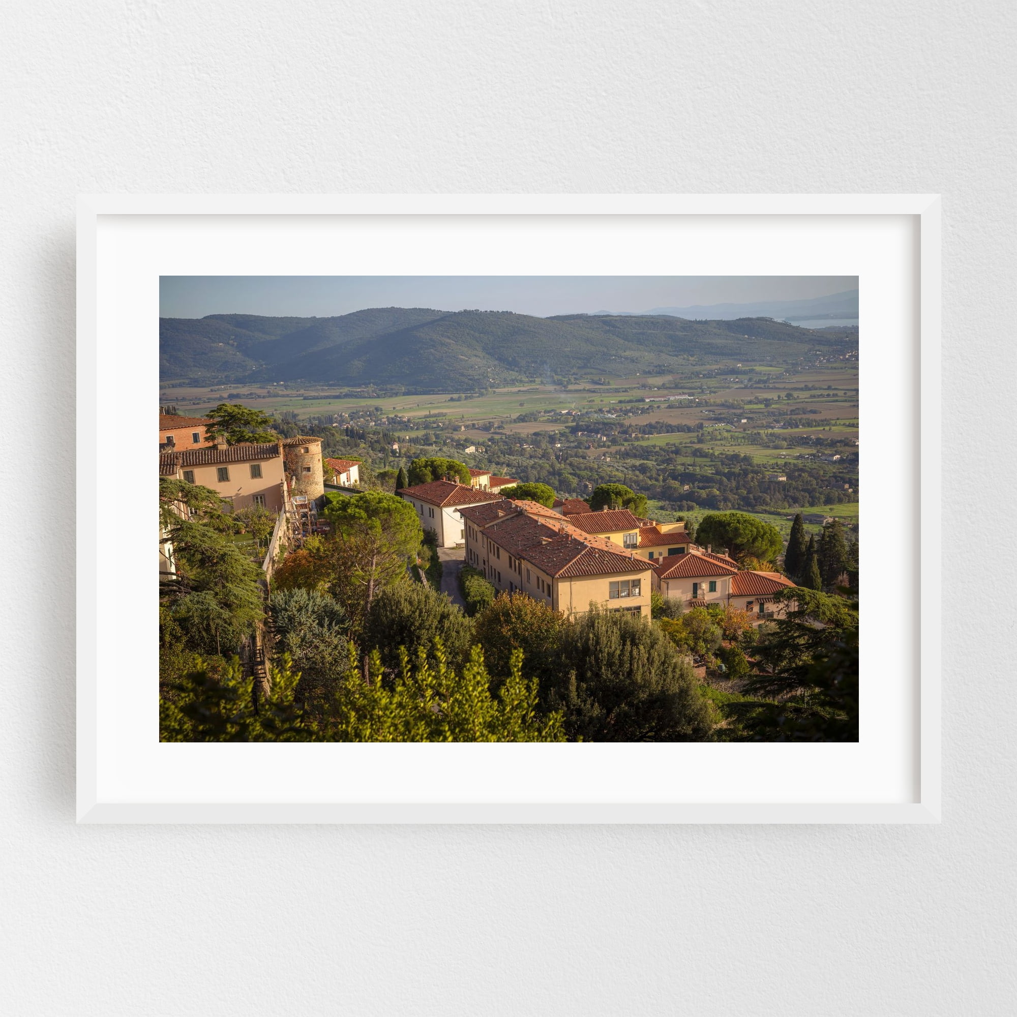 View from Cortona - Tuscany - Cortona Tuscany Italy Photography White ...