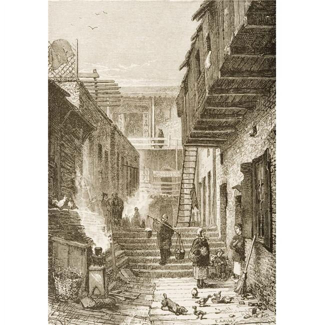 View of Chinatown In San Francisco California In 1870S From American ...