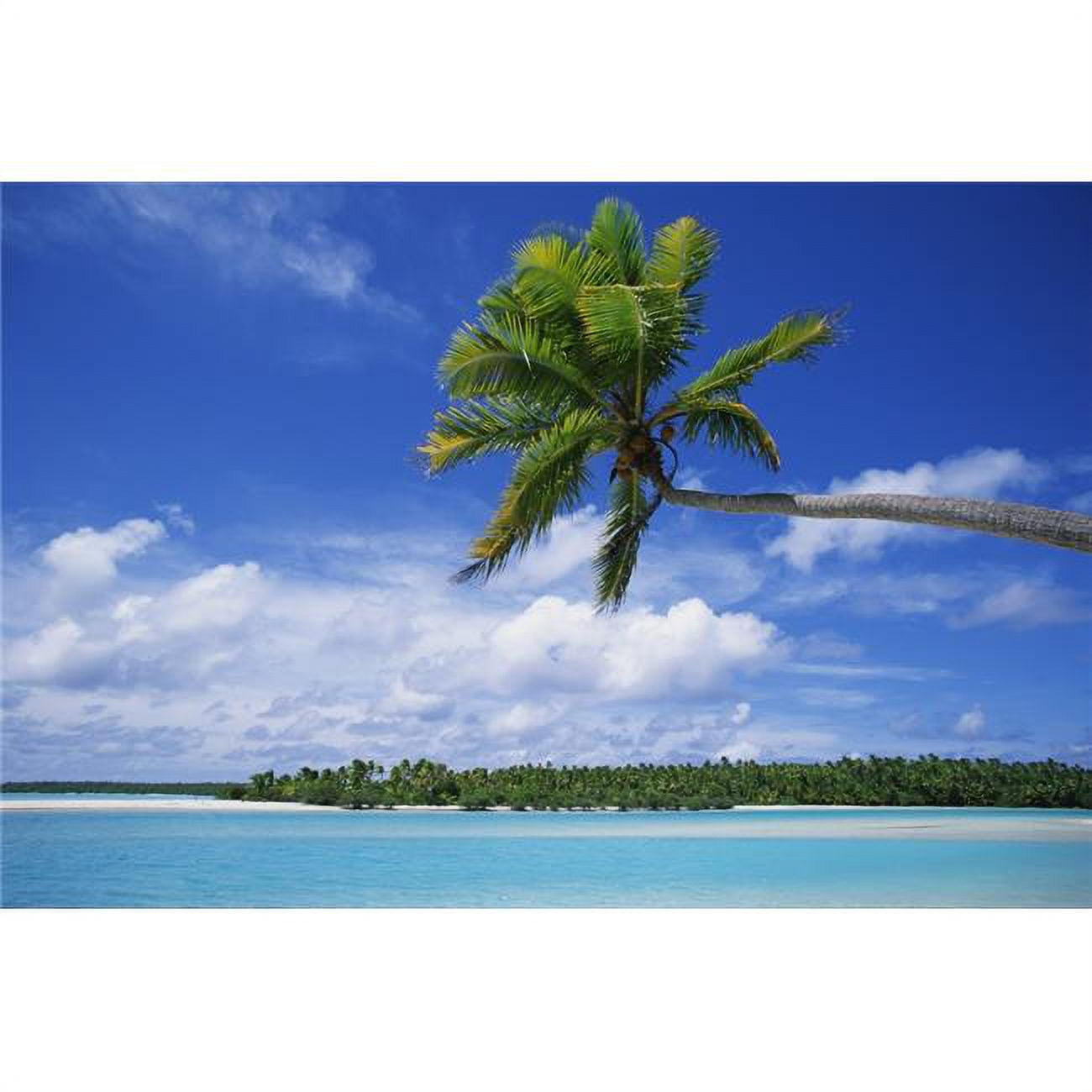 View of Deserted Beach From Tapuae Tai Island Poster Print - 38 x 24 ...