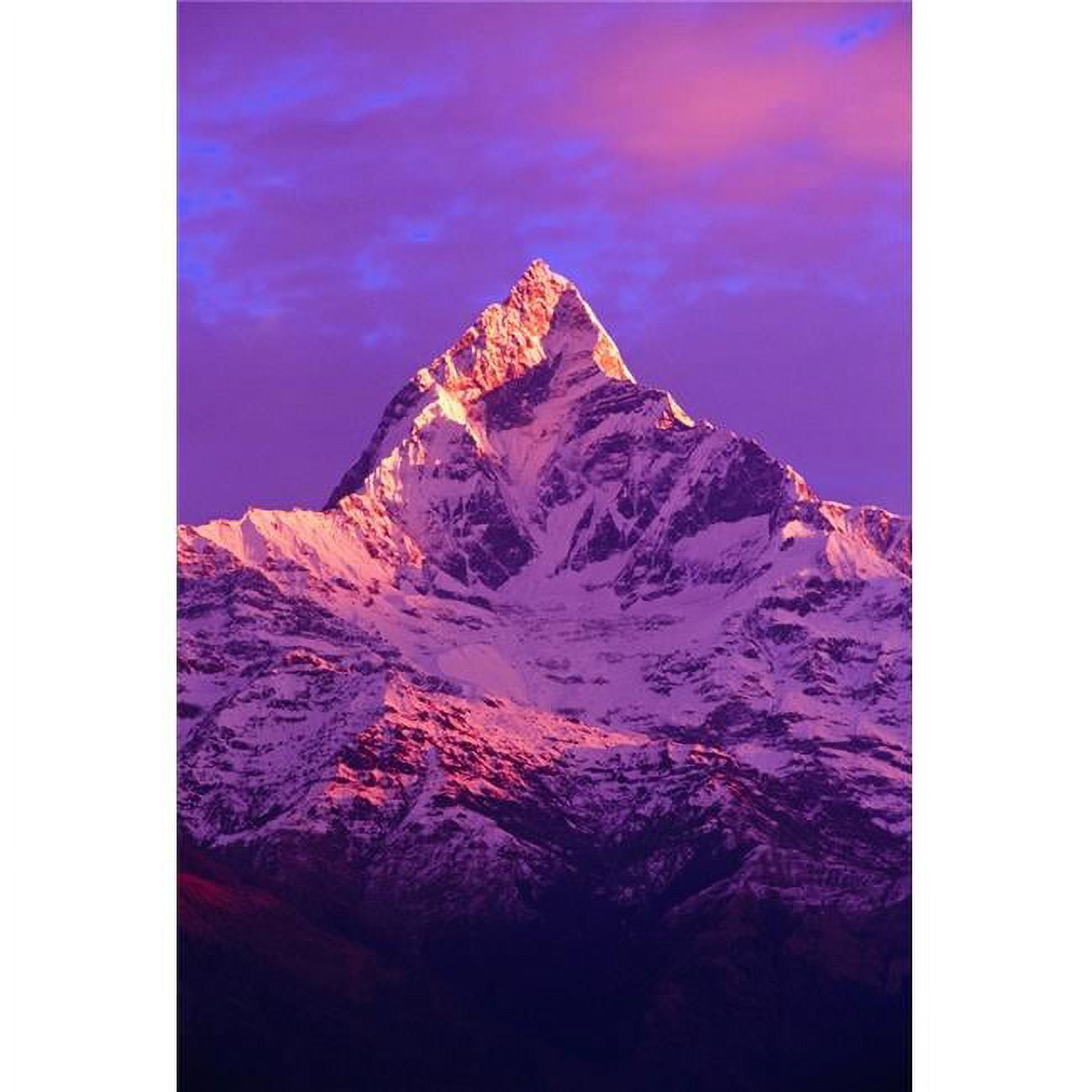View of Machhapuchhare At Sunrise from Sarangkot Annapurna Region Nepal ...